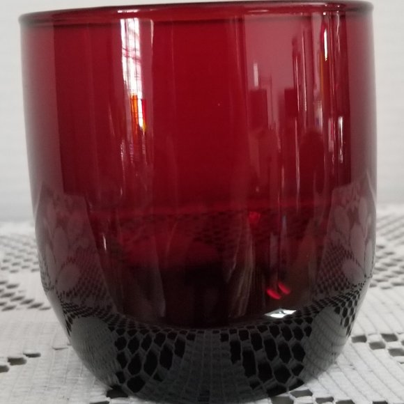 Anchor Hocking | Dining | Vintage Anchor Hocking Newport Royal Ruby 8oz ...